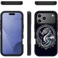 Designed for iPhone 17 Pro Case, Military Grade Heavy Duty 3-Layer ...