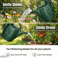 PMU 2 Gallon Watering Can, Plastic with Detachable Sprinkler Head ...