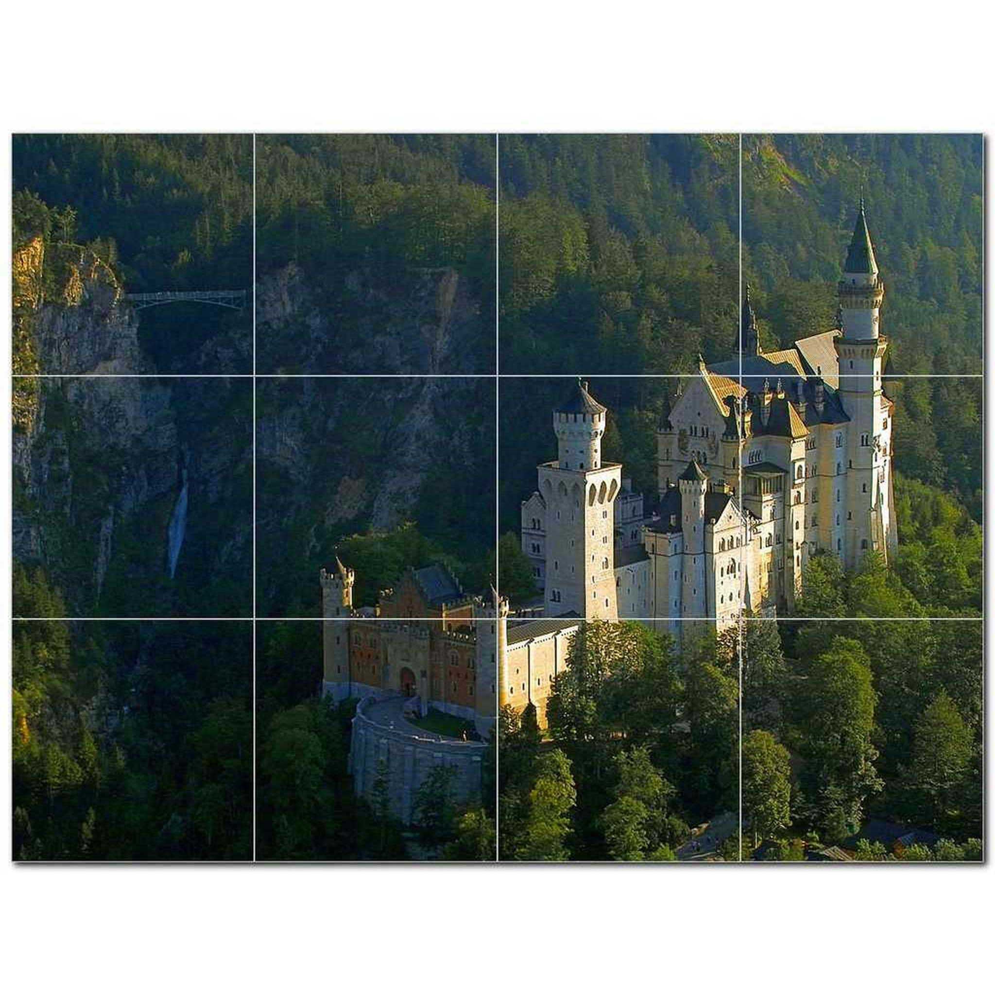 Castle Ceramic Tile Mural Kitchen Backsplash Bathroom Shower 400452-S43 ...