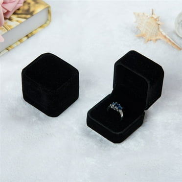 Heart Shaped Ring Gift Box with LED Light, Velvet Earrings Jewelry Case ...