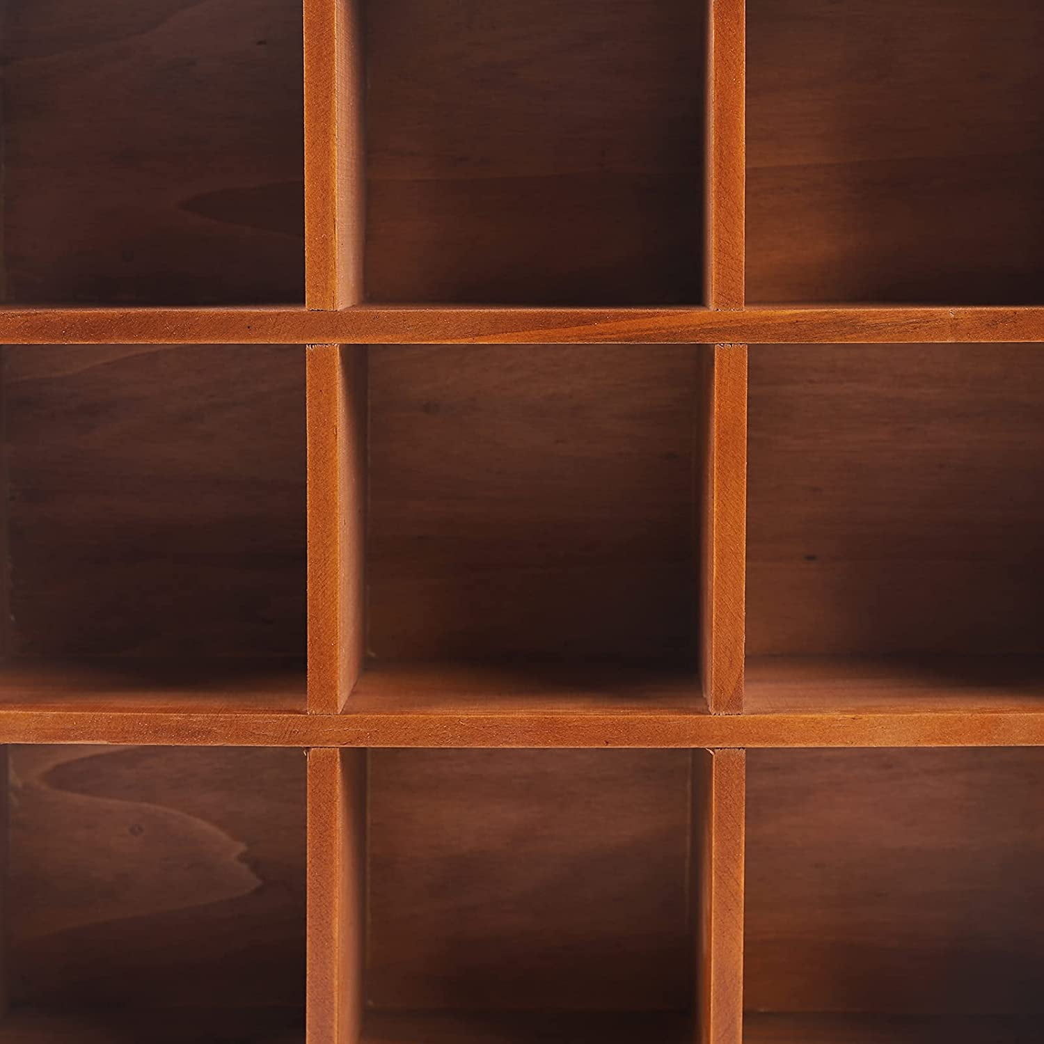 Miumaeov 9-Cube Display Shelf Wooden Bookcase Storage 2 Drawers Desktop ...