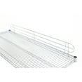 HSS Steel Wire Shelf Back Ledge, 48" Wide, Chrome, 2-Pack, Heavy Duty ...