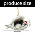 Angel Dog Car Ornament Shatterproof Acrylic Christmas Tree Decoration ...