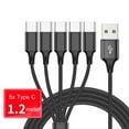 USB Multi Charging Cable 3/4/5 in1 Multiple Phone Cord USB C Multi ...