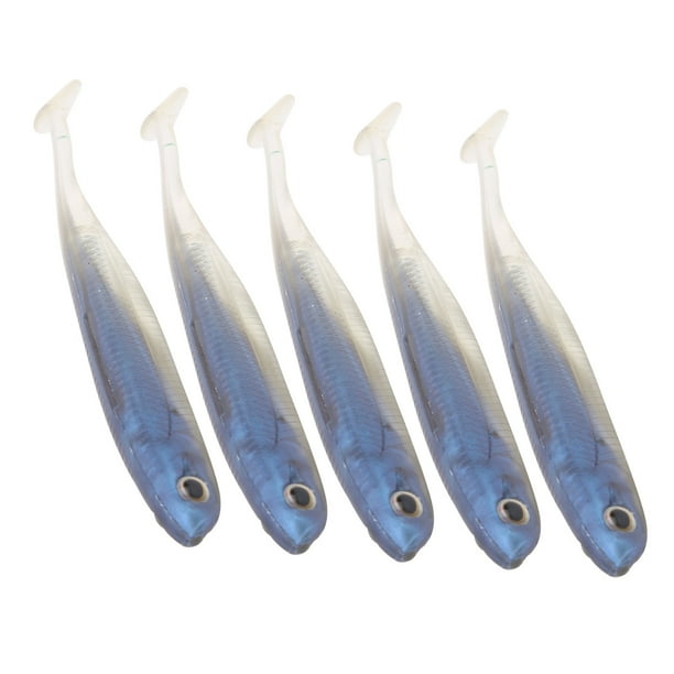 Simulated Lure,5Pcs Artificial Fish Shape Soft Fish Bait Artificial ...