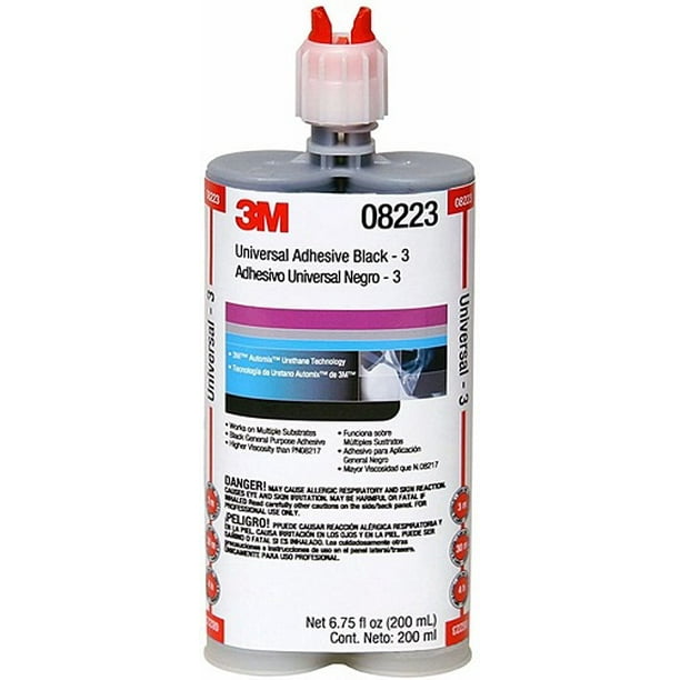 3M Universal Adhesive Black - 3, 08223, 200 mL Cartridge - Walmart.com