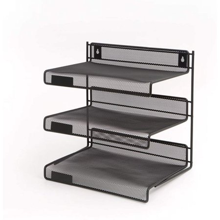 File Rack for Desk Wall-Mounted Magazine Rack Metal Iron Mesh Newspaper ...