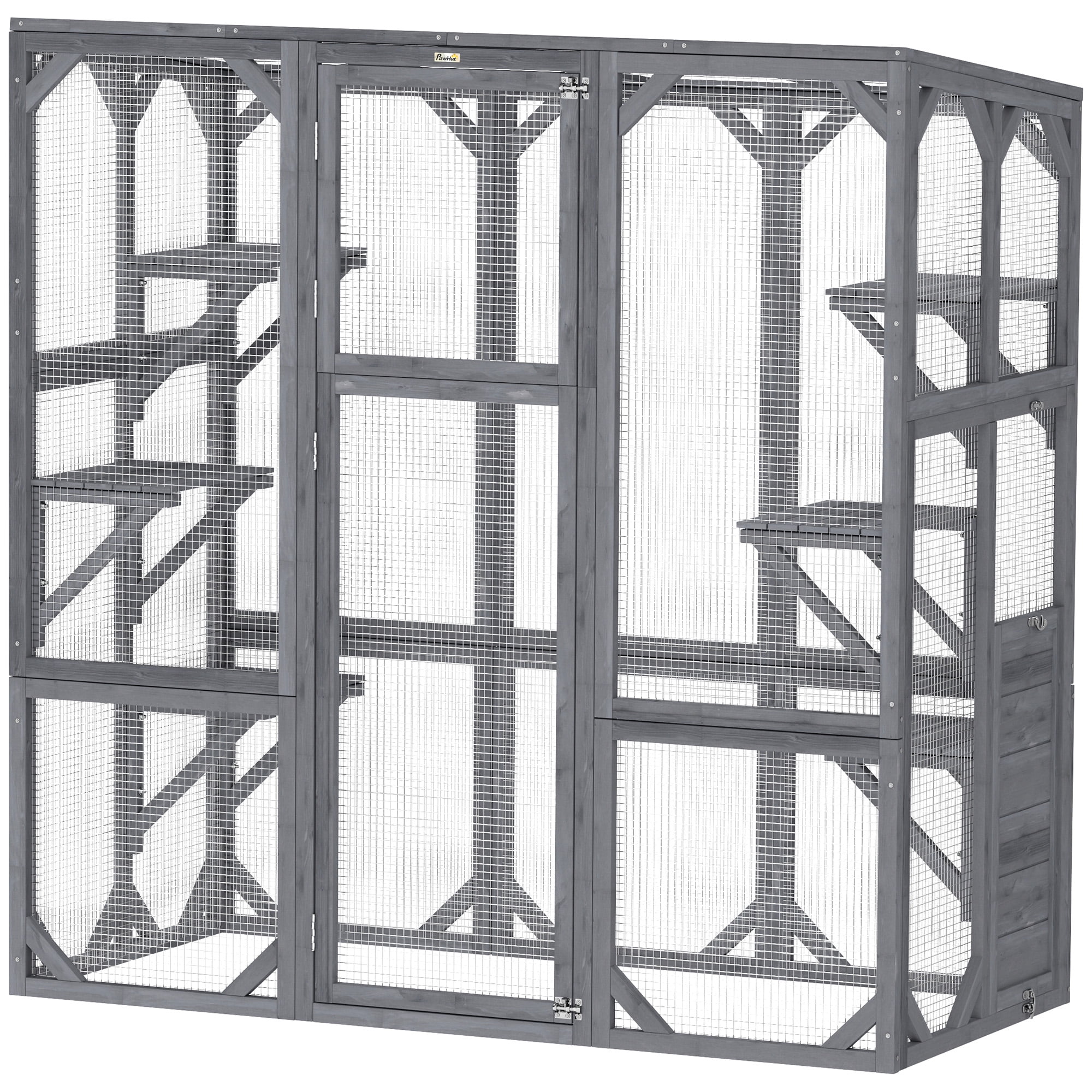 Click here for Pawhut Catio With 6 Platforms  Weatherproo Roof  O... prices