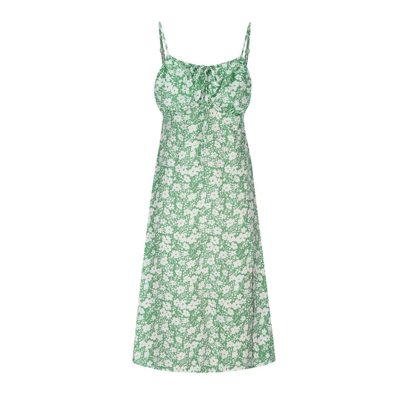 EAUFUM Women's Floral Print Camisole Dress Sleeveless EAUFUM Women's Floral Print Camisole Dress Sleeveless