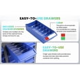 100 Drawer Hardware Organizer Cabinet, Multi-use Plastic Drawer Bolt ...
