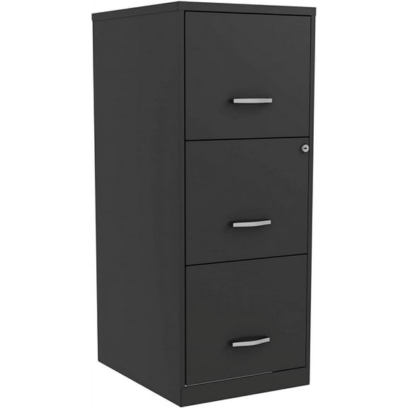 NuSparc Mobile 3 Drawer Locking Pedestal File Cabinet | Pre-Assembled ...
