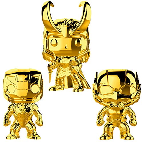 Funko Marvel: Pop! Marvel Studios 10 Gold Chrome Collectors Set 1 ...