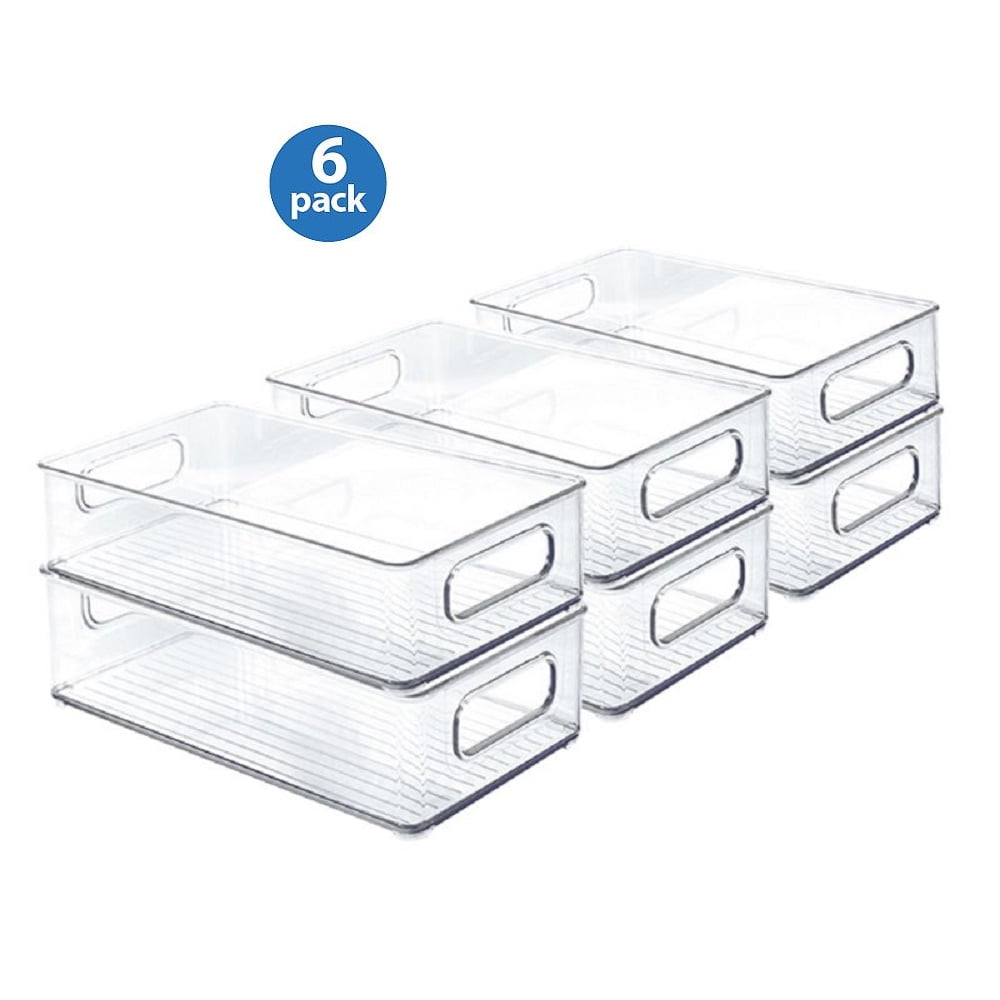 Deep Plastic Kitchen Storage Organizer Container Bin for Pantry ...