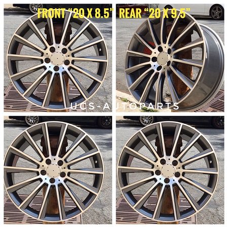 NEW 22 inch x 10 Alloy Wheels Rims Bolt Pattern 5x112 Gunmetal Machined ...