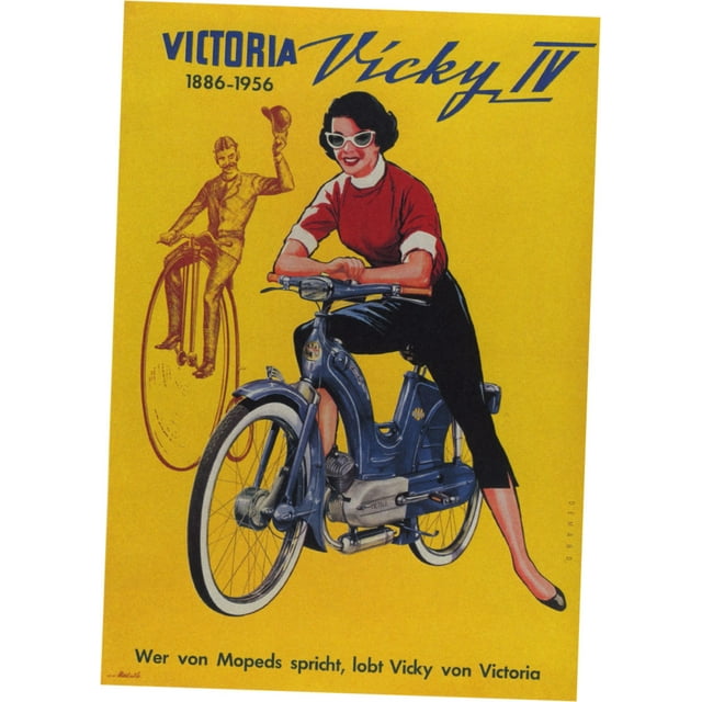 Vicky Motorcycle 1956 Poster 24in x36in Art Poster 24x36 Multi-Color ...