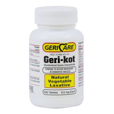 Gericare Geri-kot Natural Vegetable Laxative-100 Tablets - Walmart.com