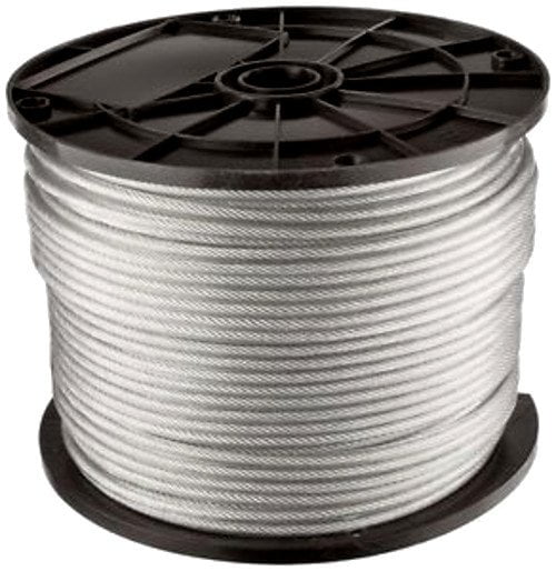 Jones-Sports Clear Vinyl Coated Cable 1000' with 12 Clamps - Walmart.com