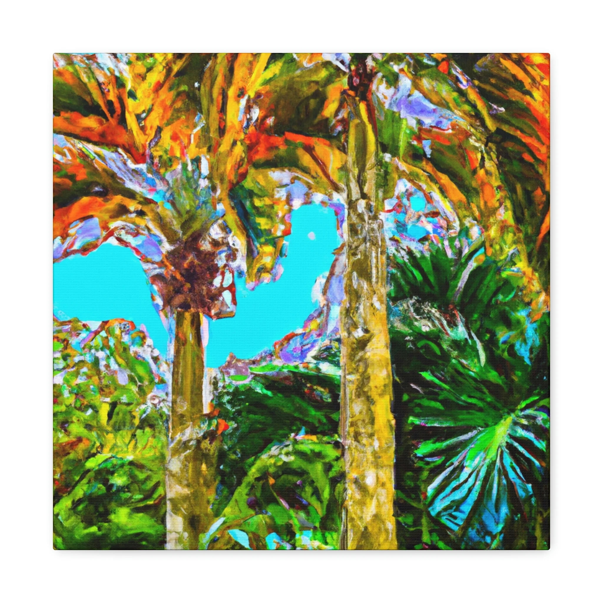 Palm Trees in Paradise - Canvas - Walmart.com