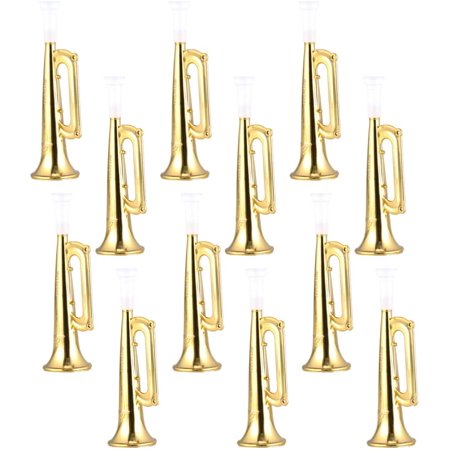 Kids Trumpets, Golden Plastic Trumpet Toys Kids Cheering Props Party ...