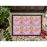 Watercolor Princess and Crown Door Mat - Walmart.com
