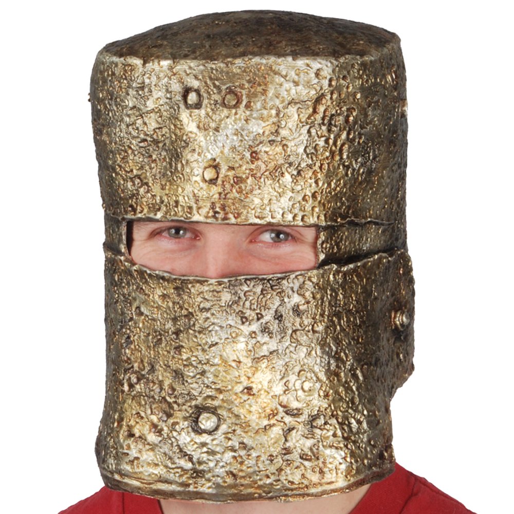 Loftus Crude But Effective Realistic Metal Knight Helmet, Silver, One ...