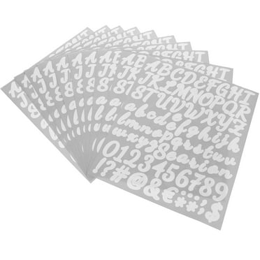 Craft Fancy 1-Inch Silver Glitter Cursive Alphabet Letter Stickers ...