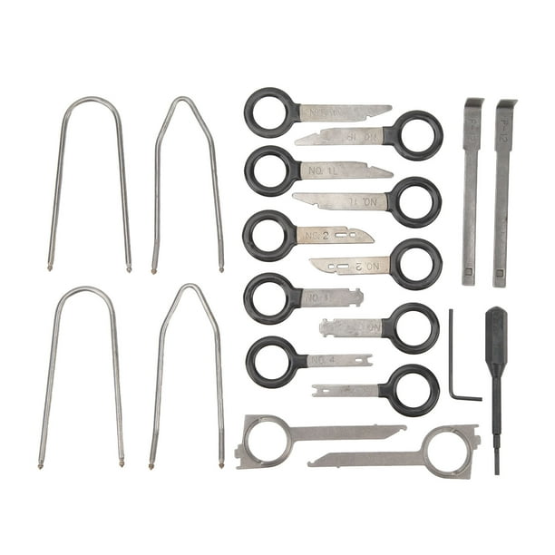 20PCS Radio Removal Tool Kit Ergonomic Steel Universal Stereo CD Player ...