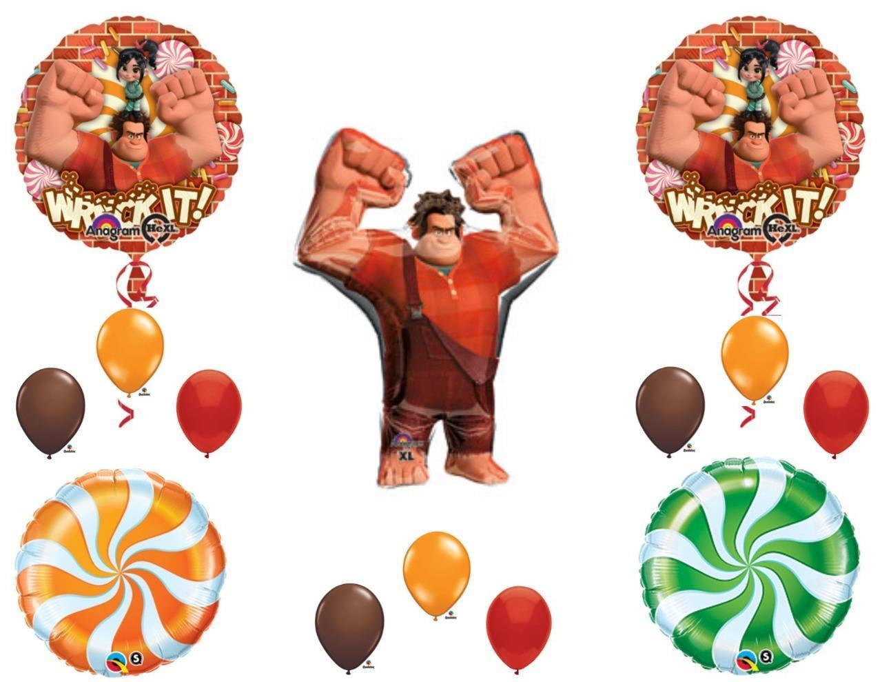 XL WRECK IT RALPH HAPPY BIRTHDAY PARTY Balloons Decorations Supplies ...