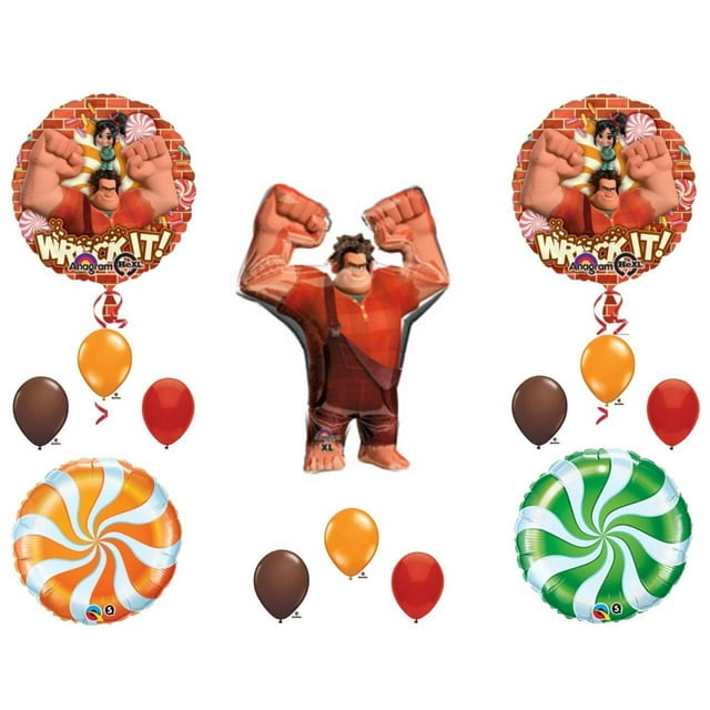 XL WRECK IT RALPH HAPPY BIRTHDAY PARTY Balloons Decorations Supplies ...