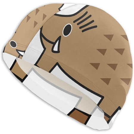 Wild Boar Animationswim Caps,Silicone Waterproof Comfy Bathing Cap ...