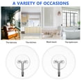 FRCOLOR 10 Pcs Non-marking Sticky Hook Adhesive Hooks Heavy Duty Wall ...