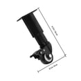 BESTYASH 4Pcs Adjustable Black Metal Cabinet Legs with Smooth Rolling ...