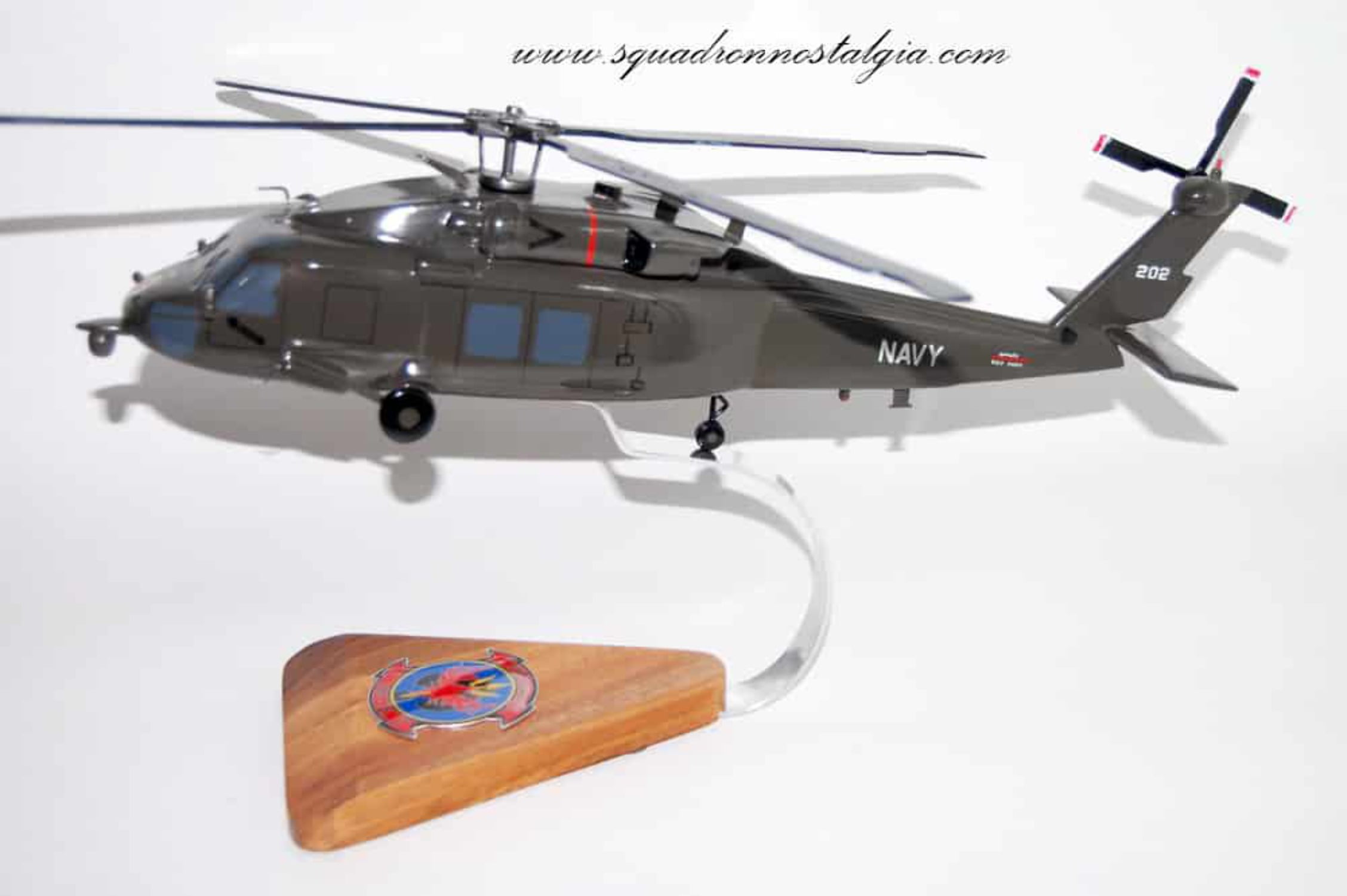 HSC-84 Red Wolves HH-60H Model, Mahogany Scale Model - Walmart.com
