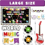 Music Bulletin Board Decorations Set, Rock and Roll Classroom ...