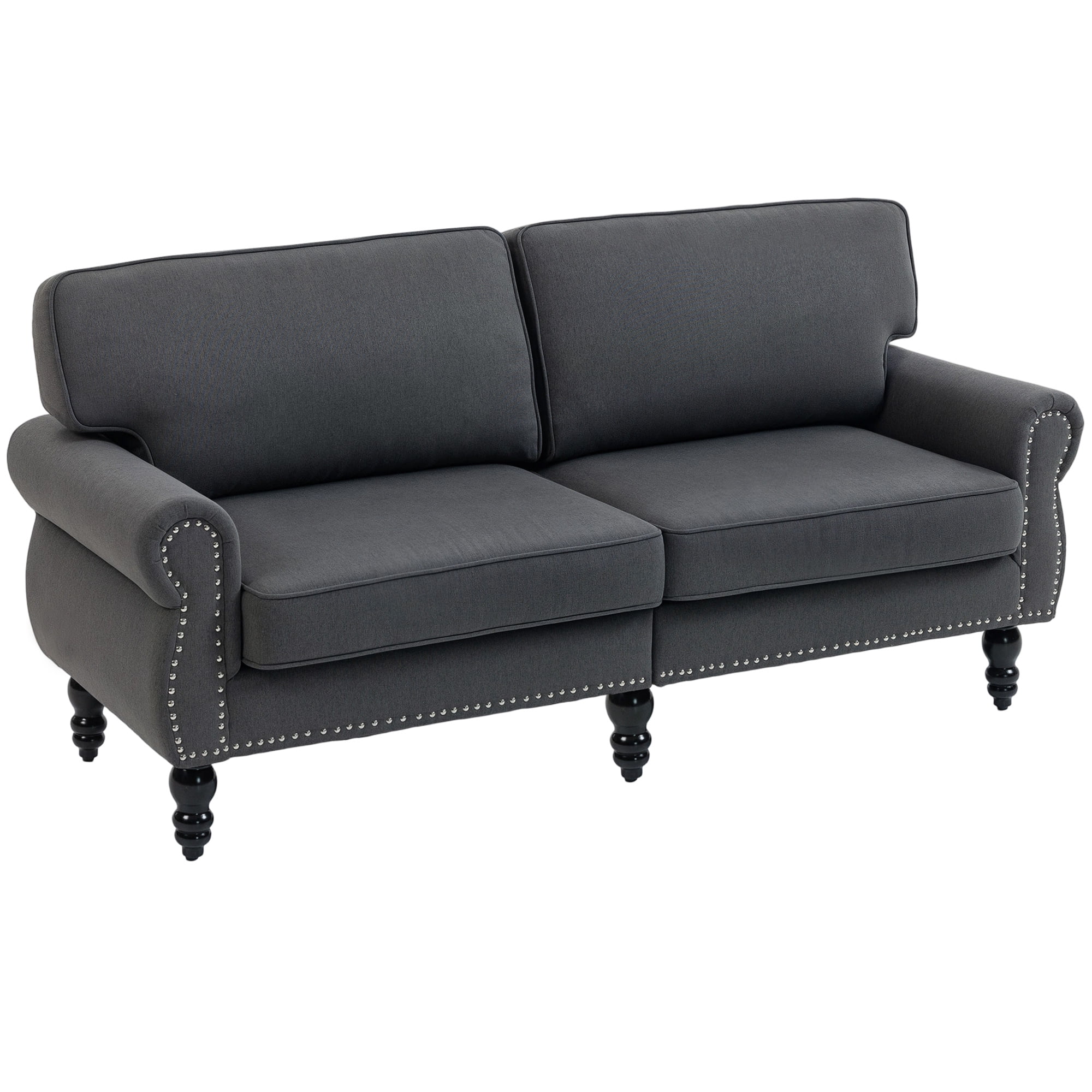 Click here for Homcom Mid Back Loveseat With Wood Leg 2 Seater So... prices
