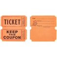 Amscan Double Ticket Roll, 6-1/2"H x 6-1/2"W x 2"D, Orange, 2,000 ...