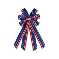 AYktou 4th of July Wreath Bow Patriotic Bows for Wreath, Memorial Day ...