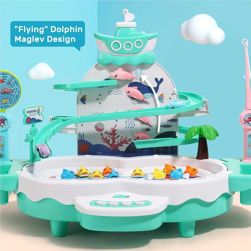 Click here for Stanreset Kids Fishing Game Toys With Slideway Ele... prices