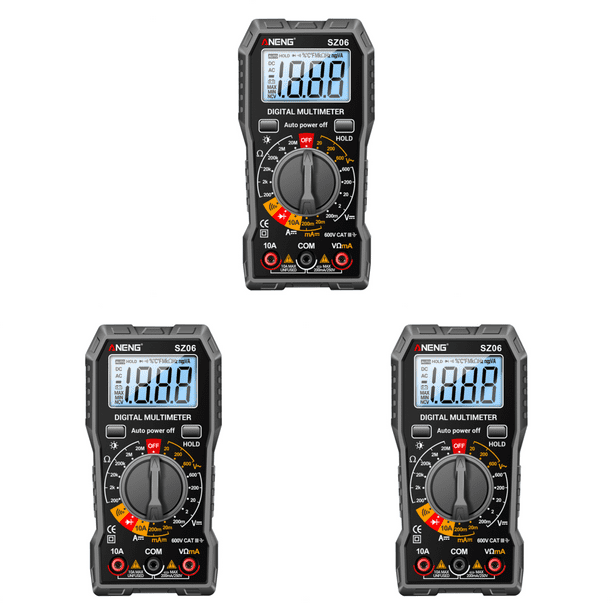 Peggybuy Digital Multimeter Intelligent Multimeter 2000 Counts LCD ...