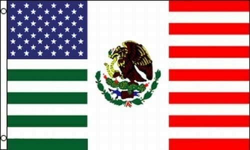 USA Mexico Friendship American Mexican Combination 3x5 Banner Flag ...