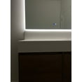 Zeek 48"x36" Backlit LED Rectangular Bathroom Wall Mirror MA4836 ...