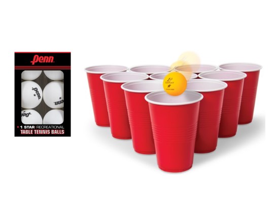 Majik Ka-Pong Multiplayer Party Game with 12 Penn Table Tennis Balls ...
