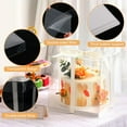 2 Pcs Clear Cake Boxes, Dingrich 11 x 11 x 9 inch Tall Cake Boxes Large ...