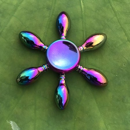Anti stress fidget rainbow modern futuristic metal finger spinner(Q14 ...