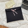 Bow lined inner bag with cotton clip, laptop and tablet bag with cotton ...