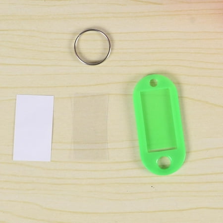 Key Tags - Colour Coded Plastic Key Tags - With Paper Label Inserts ...