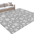 Area Rug 3x5ft, Christmas Snowflakes Winter Snowy Washable Rugs for ...