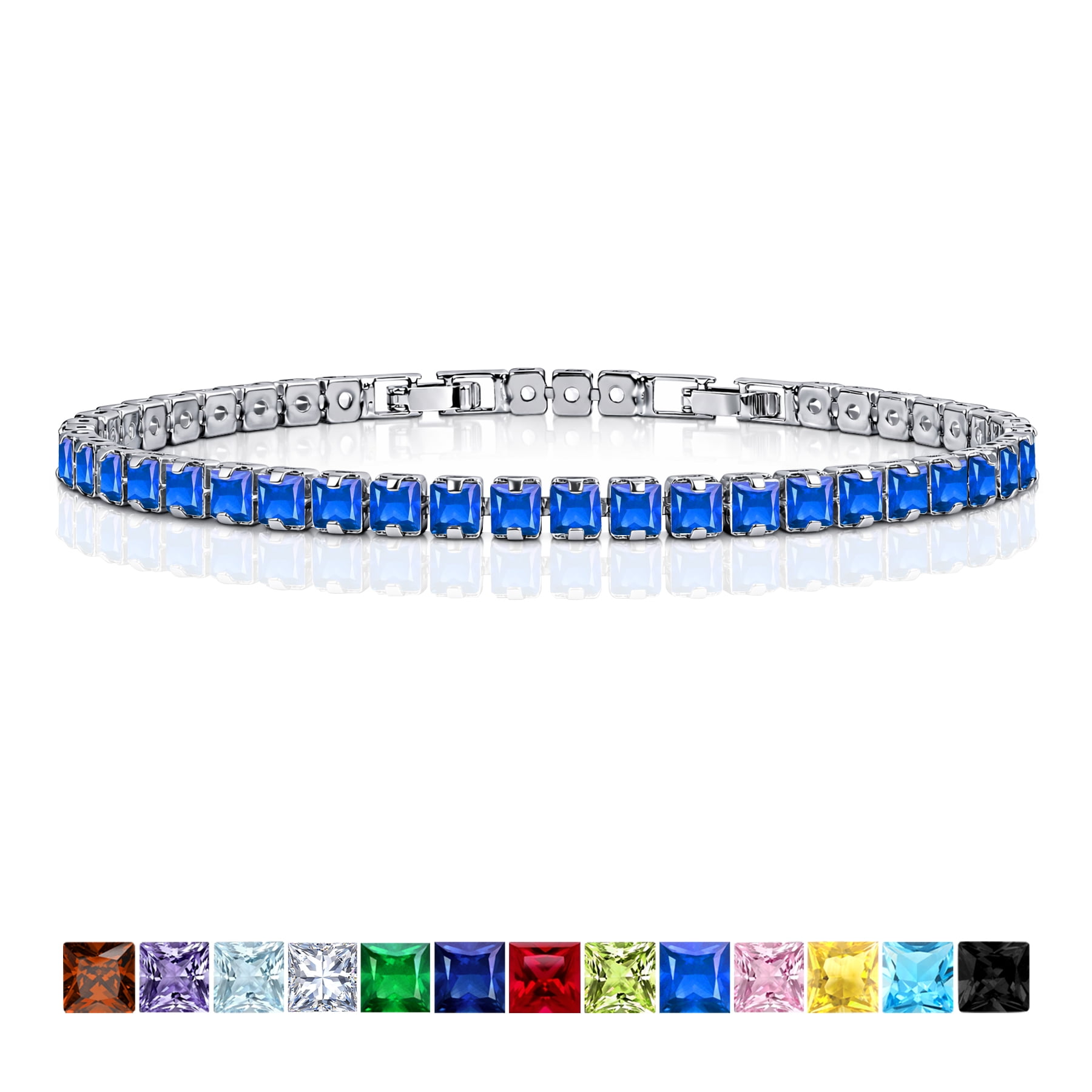 Click here for Jeenmata 5.5 Tcw Princess Cut September - Blue Sap... prices