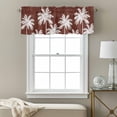 Brown Palm Trees Valances for Windows Summer Beach Tropical Farmhouse ...