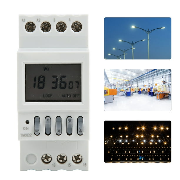 Temporizador digital, temporizador digital TM622, temporizador de potencia, temporizador de riel ...
